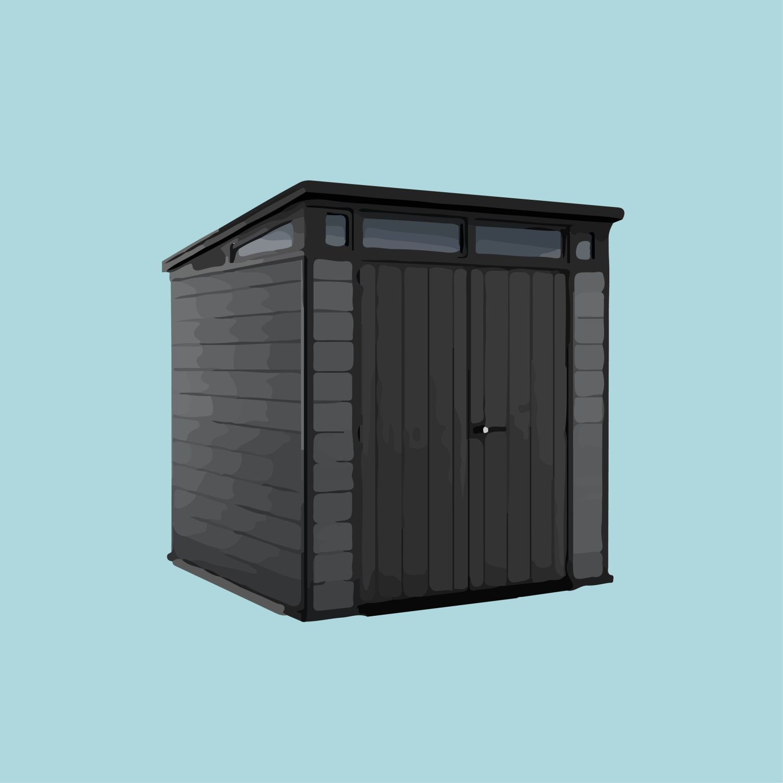 Abri de jardin : Keter Cortina 77 - Petite maison minimaliste en bois